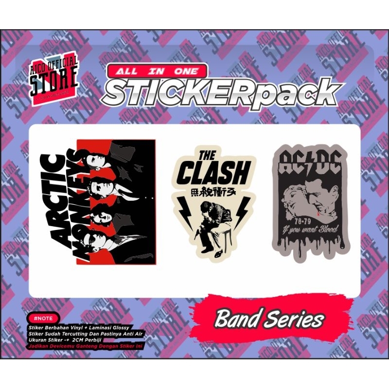 Jual stiker all in one grup band series | Shopee Indonesia