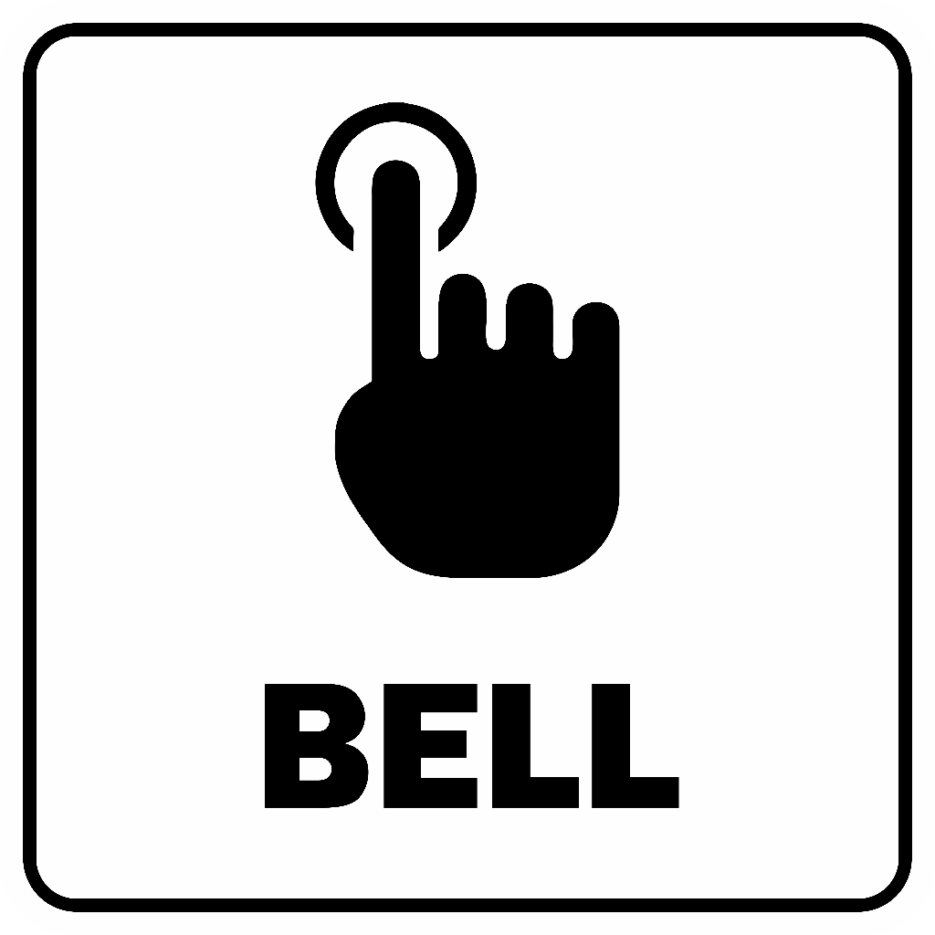 Jual Papan Bel / Bell Sign Akrilik / Acrylic Sign Penunjuk Bel Rumah ...