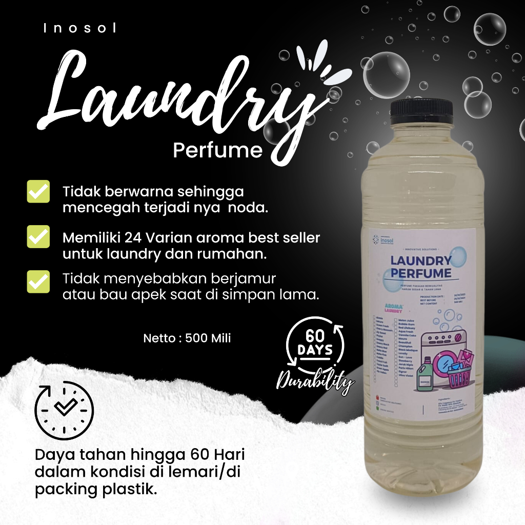 Jual Parfum Laundry Grade A plus / Parfum pakaian 500ml Free Packing ...