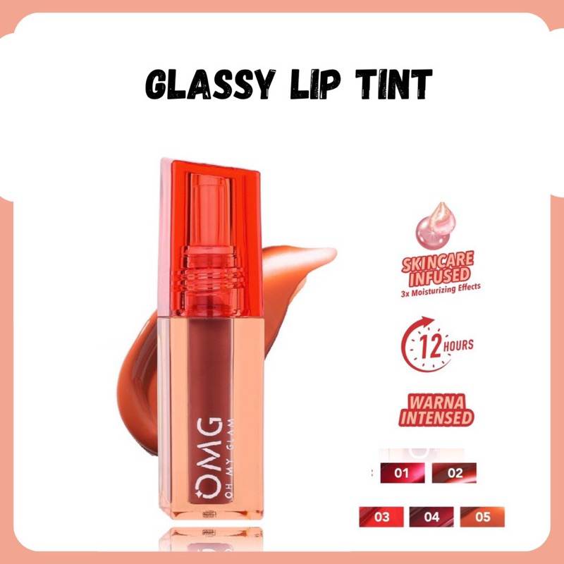 Jual OMG GLASSY LIP TINT / OMG GLOSSY LIPTINT / OMG LIP TINT LIP GLOSS / OMG OH MY GLAM GLASSY ...