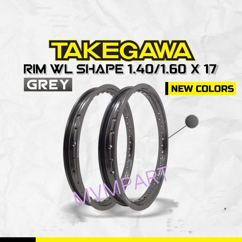Jual velg takegawa ring 17 UK 140 dan 160 titanium grey. original ...