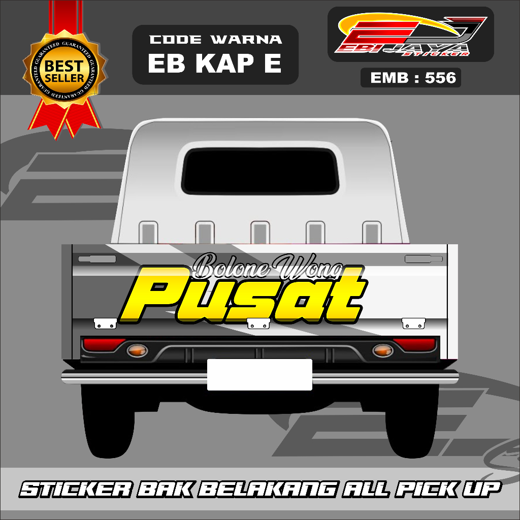 Jual STIKER DECAL BAK BELAKANG MOBIL PICK UP GRANDMAX-STICKER DECAL ...