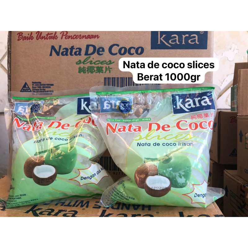 Jual Nata De Coco Slices berat 1000 gram | Shopee Indonesia