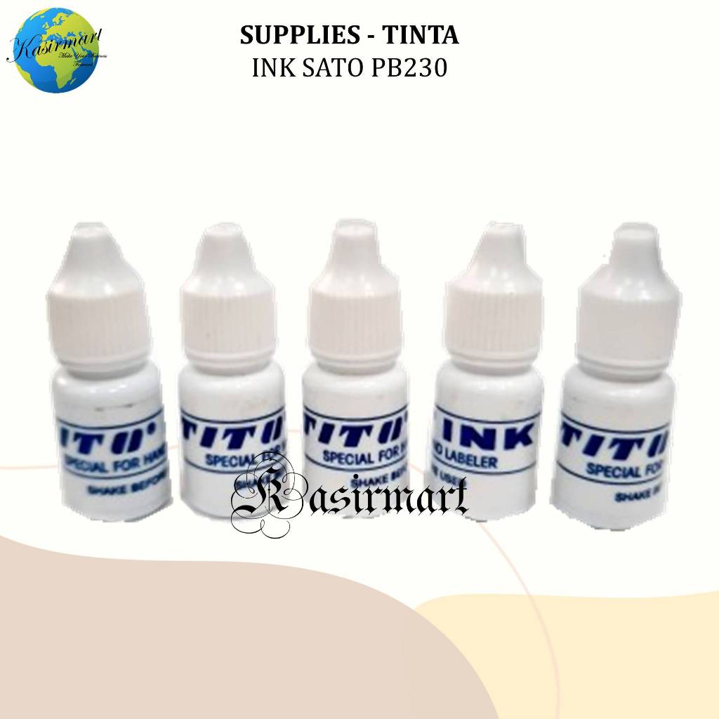 Jual Tinta Isi Ulang Mesin Pencetak Harga Barang Manual Sato PB 230 INK ...