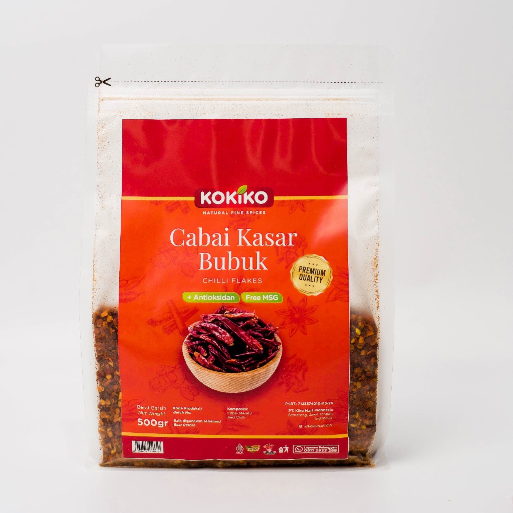 Jual KOKIKO Cabai Kasar / Chili Flakes 500 Gram | Shopee Indonesia