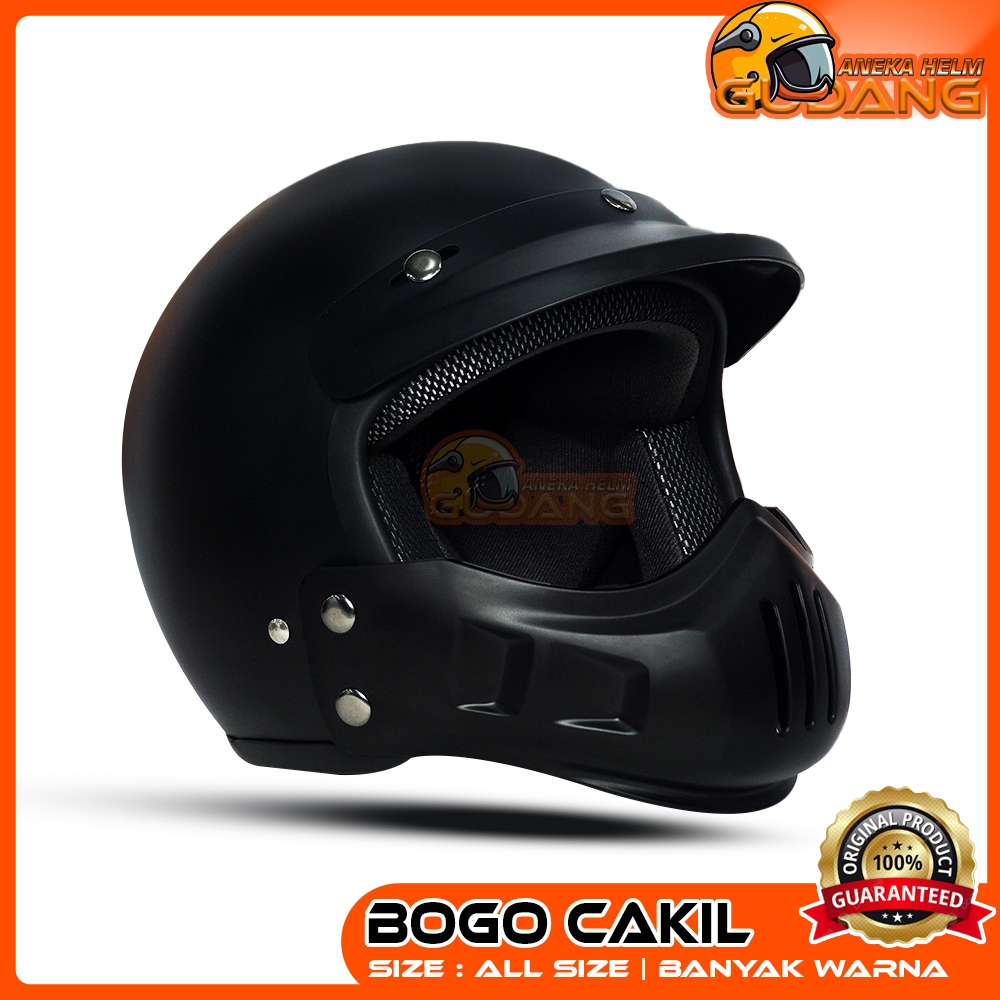 Jual HELM BOGO CAKIL MODULAR (HALF FACE / FULL FACE) - HELM RETRO - SNI ...