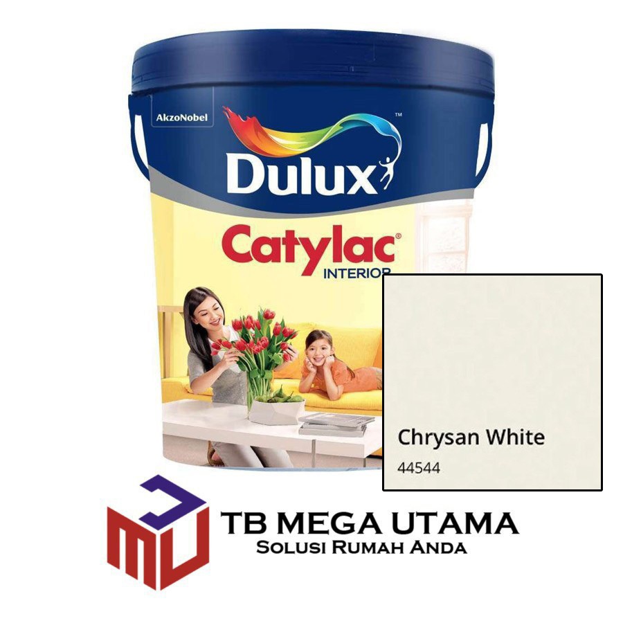 Jual Dulux Catylac Interior Chrysan White 44544 25 kg | Cat Dinding Interior | Shopee Indonesia