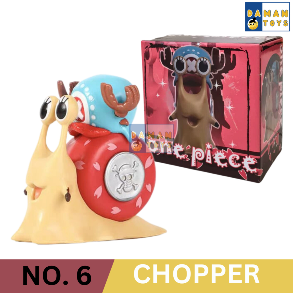 Jual One Piece Action Figure Denden Den Den Mushi Luffy Zoro Nami Snail ...