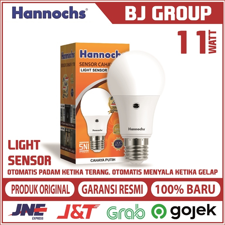 Jual Hannochs Light Sensor Sensor Cahaya LED Bohlam Lampu - Putih [11 W ...