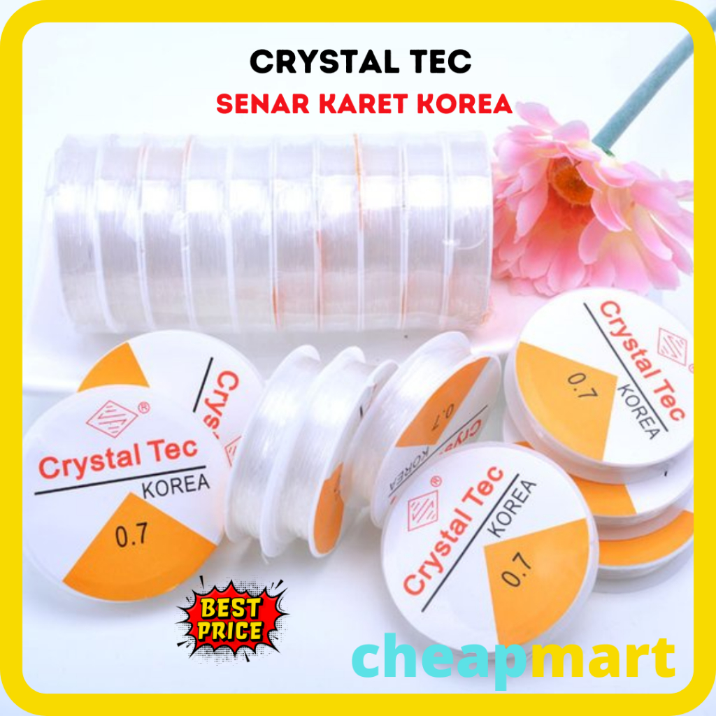 Jual TERMURAH!! Senar/Tali/ Benang Elastis untuk gelang / kalung CRYSTAL TEC SENAR KARET KOREA ...