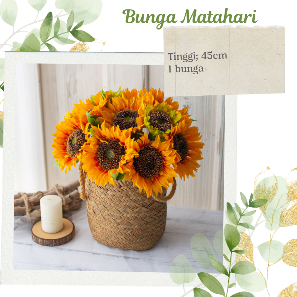 Jual Bunga Artificial Premium Bunga Matahari - Sunflower | Shopee Indonesia