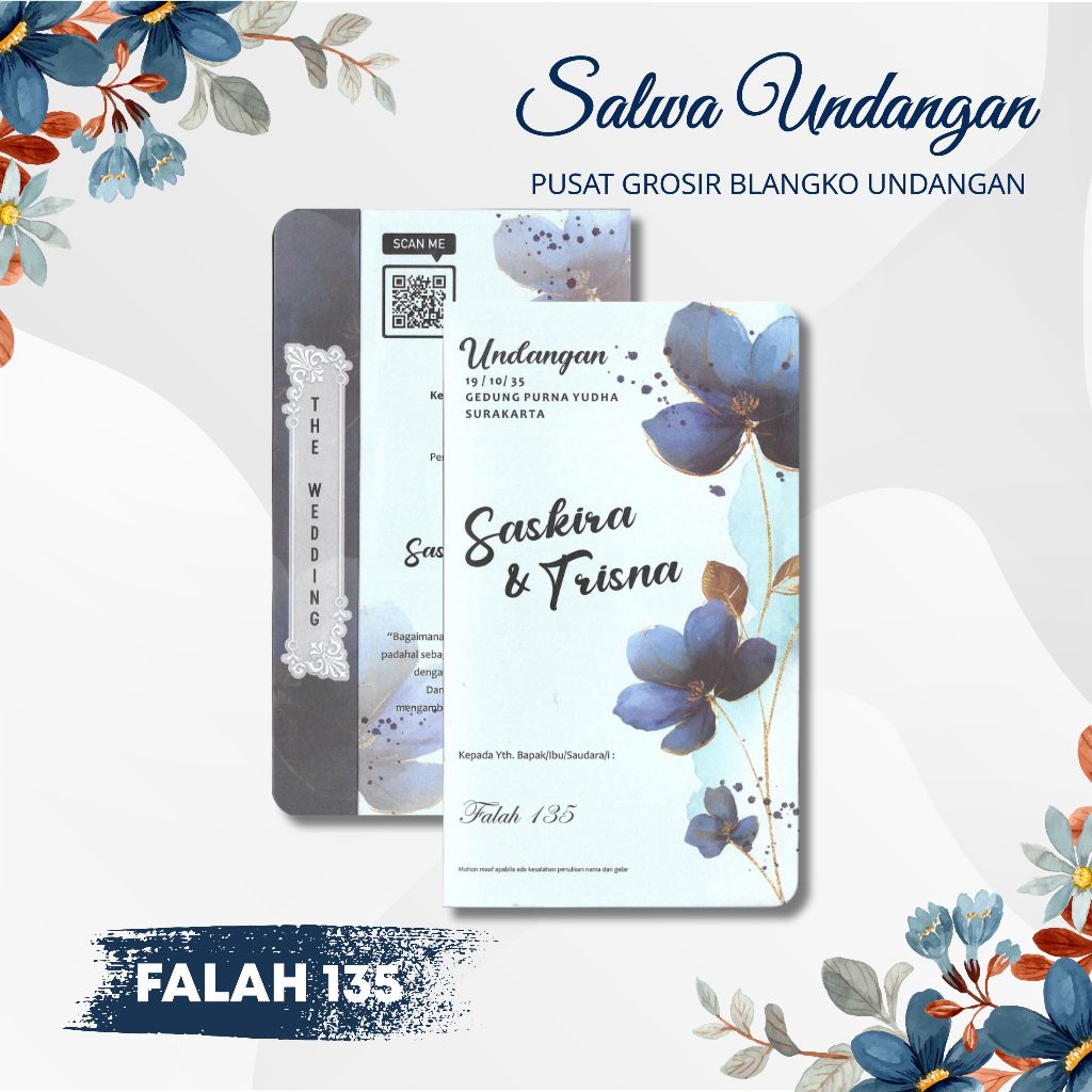 Jual Blangko Undangan Falah 135 Harga Murah FREE File Setting | Shopee ...