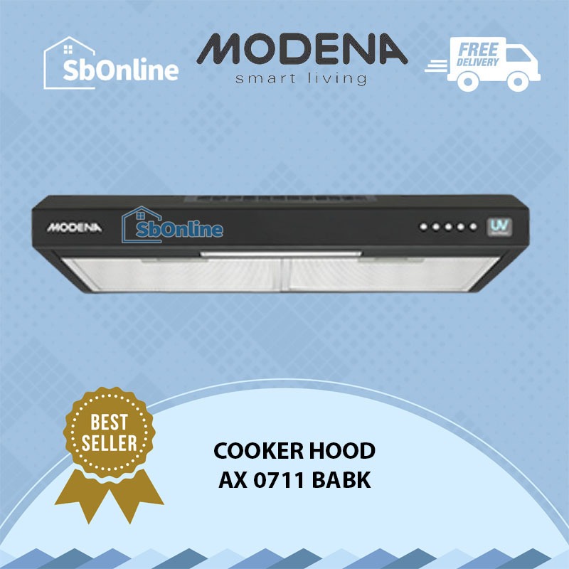 Jual MODENA Purifier Slim cookerhood Hybrid AX 0711 BABK 70cm | Shopee ...