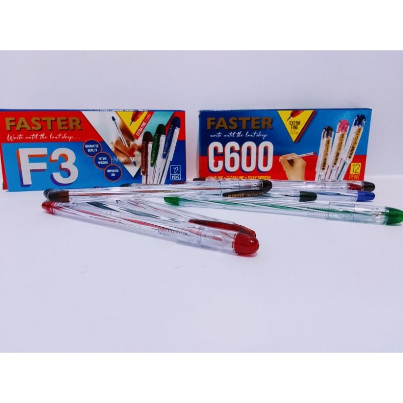 Jual PEN FASTER C600/ F3 (12BIJI) | Shopee Indonesia