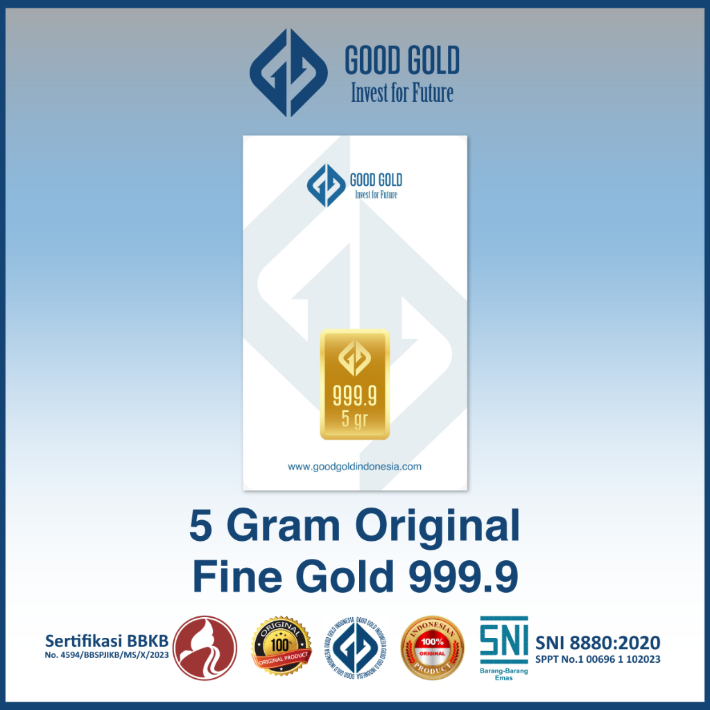 Jual Logam Mulia Good Gold 5 Gram/ Emas Batangan Good Gold 5gr | Shopee ...