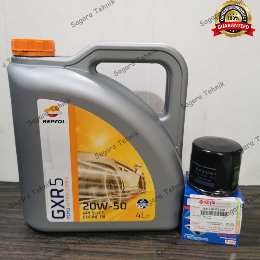 Jual PAKET OLI + FILTER OLI REPSOL GXR5 4LITER APV KARIMUN FORZA FUTURA ...