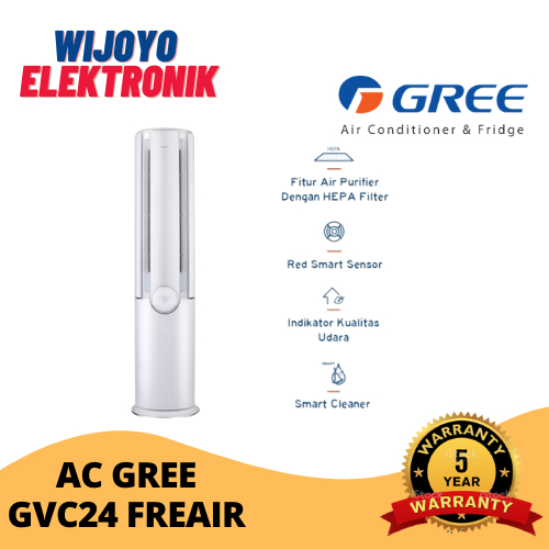 Jual GREE AC Floor Standing 3PK GVC-24 FREAIR R32 HEPA Filter Purifier ...