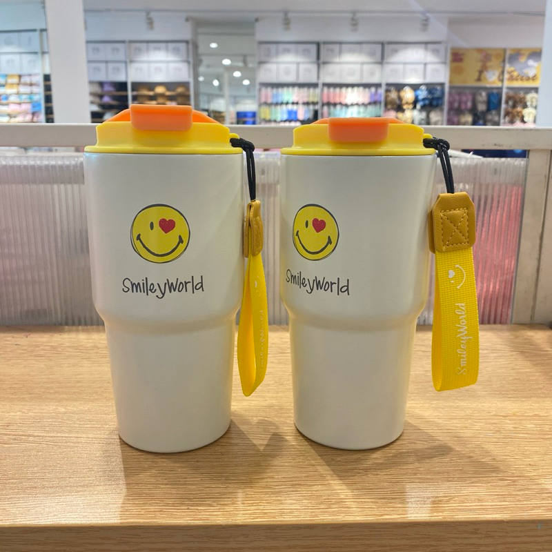 Jual Miniso x Smiley Stainless steelBottle 500ml / tumble miniso ...