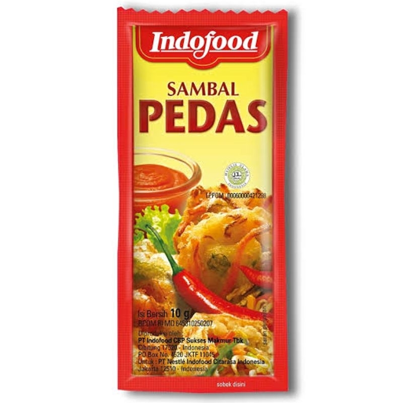 Jual Indofood Saos Sambal Pedas Sachet | Shopee Indonesia