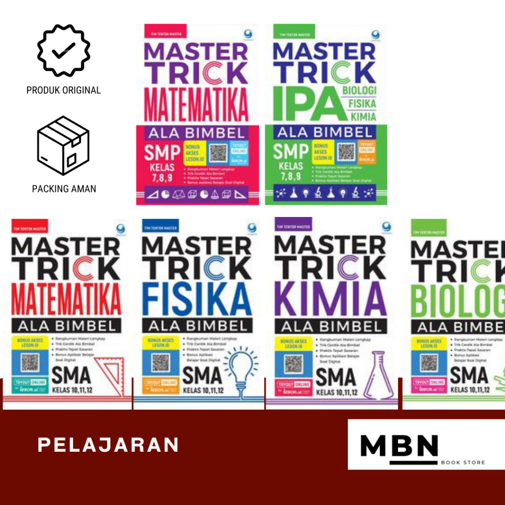 Jual BUKU PELAJARAN MASTER TRICK ALA BIMBEL SMP & SMA - MATEMATIKA ...
