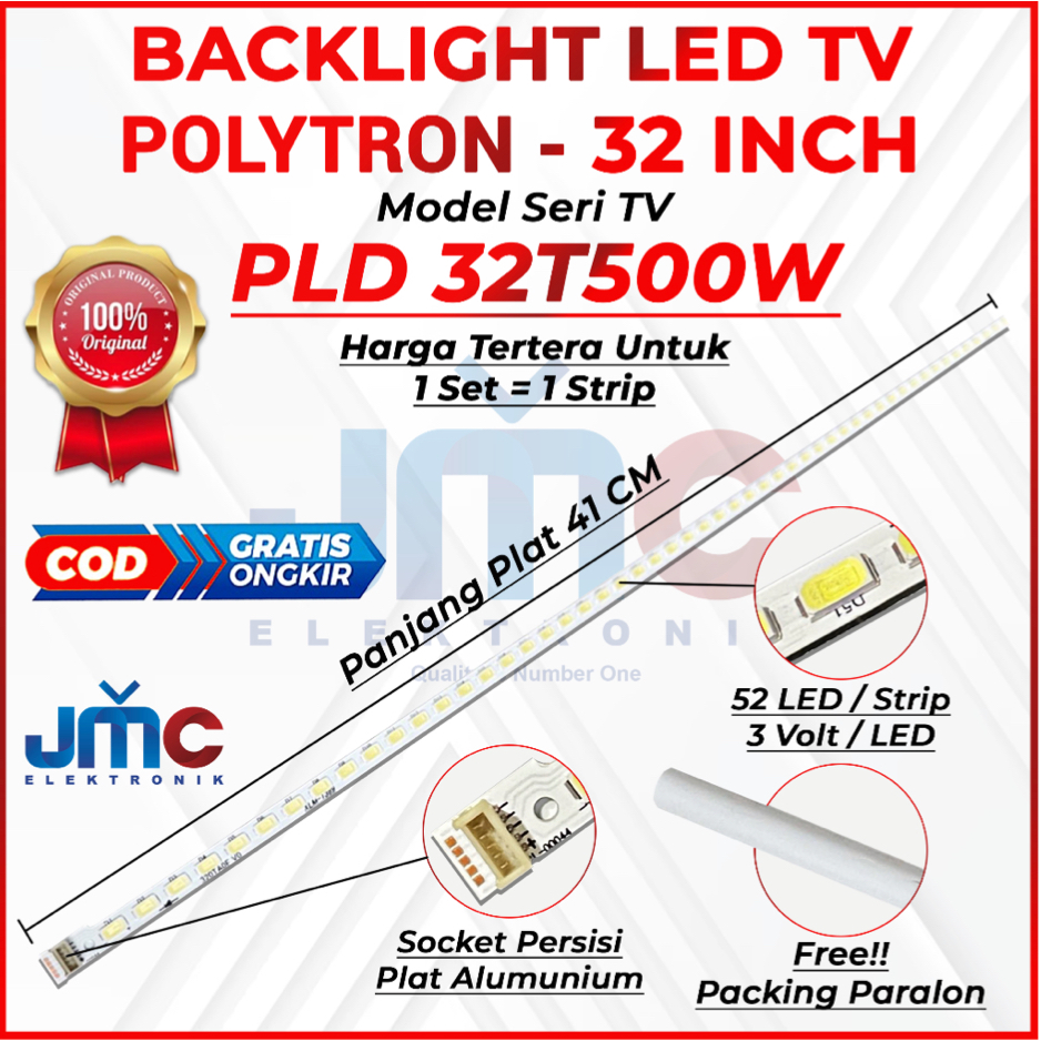 Jual BACKLIGHT TV LED POLYTRON 32 INCH PLD32T500W 32T500W 32T500 ...