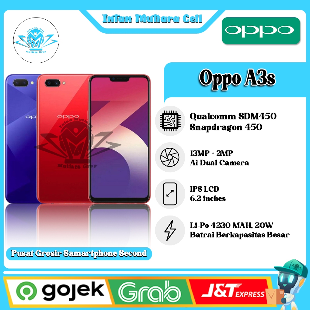 Jual Oppo A3S Ram 2/16GB | Ram 3/32GB (SECOND) | Shopee Indonesia