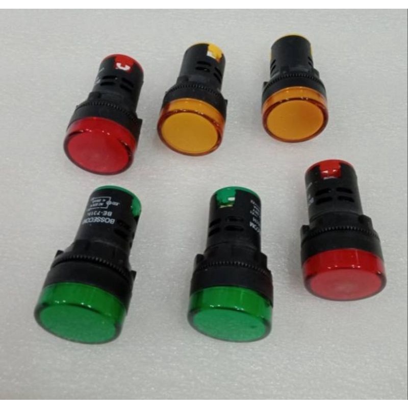 Jual Pilot Lamp Led 22mm 220V AC 220Vac AD16-22DS kualitas bagus ...