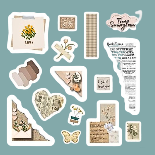 Jual Stiker ESTETIK TERMURAH LUCU AESTHETIC JOURNALING STICKER VINTAGE ...
