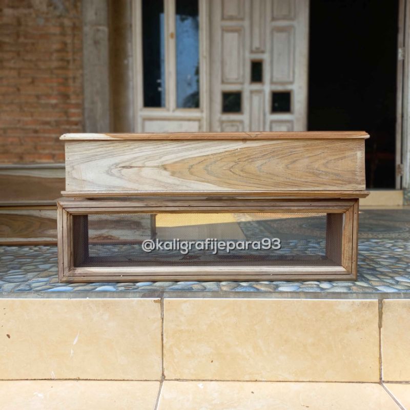 Jual Loster Kayu Jati 80cm, Roster Angin Angin Atas Pintu Minimalis Lis ...