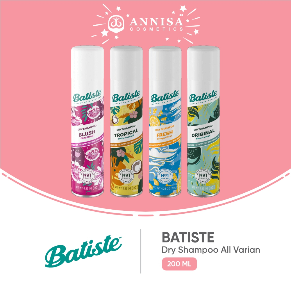 Jual BATISTE Dry Shampoo Instant Hair Refresh | Shopee Indonesia