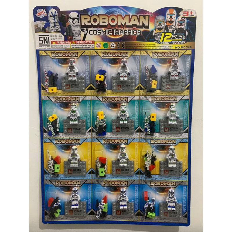 Jual Mainan Rakit Roboman 549 Cosmic Space Warrior dengan Aksesoris ...