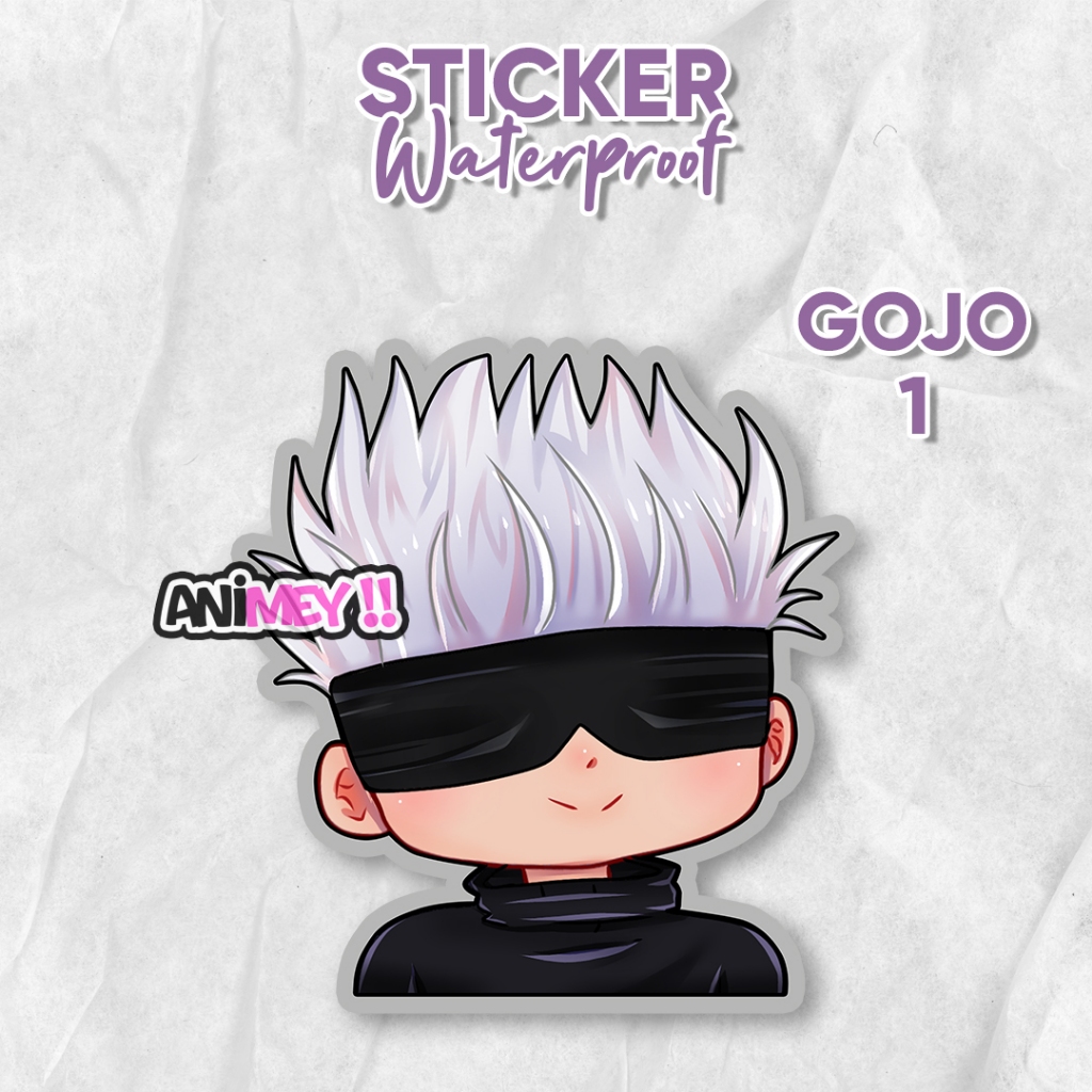 Jual Stiker Gojo Satoru Chibi / Sticker Anime Waterproof / Jujutsu ...