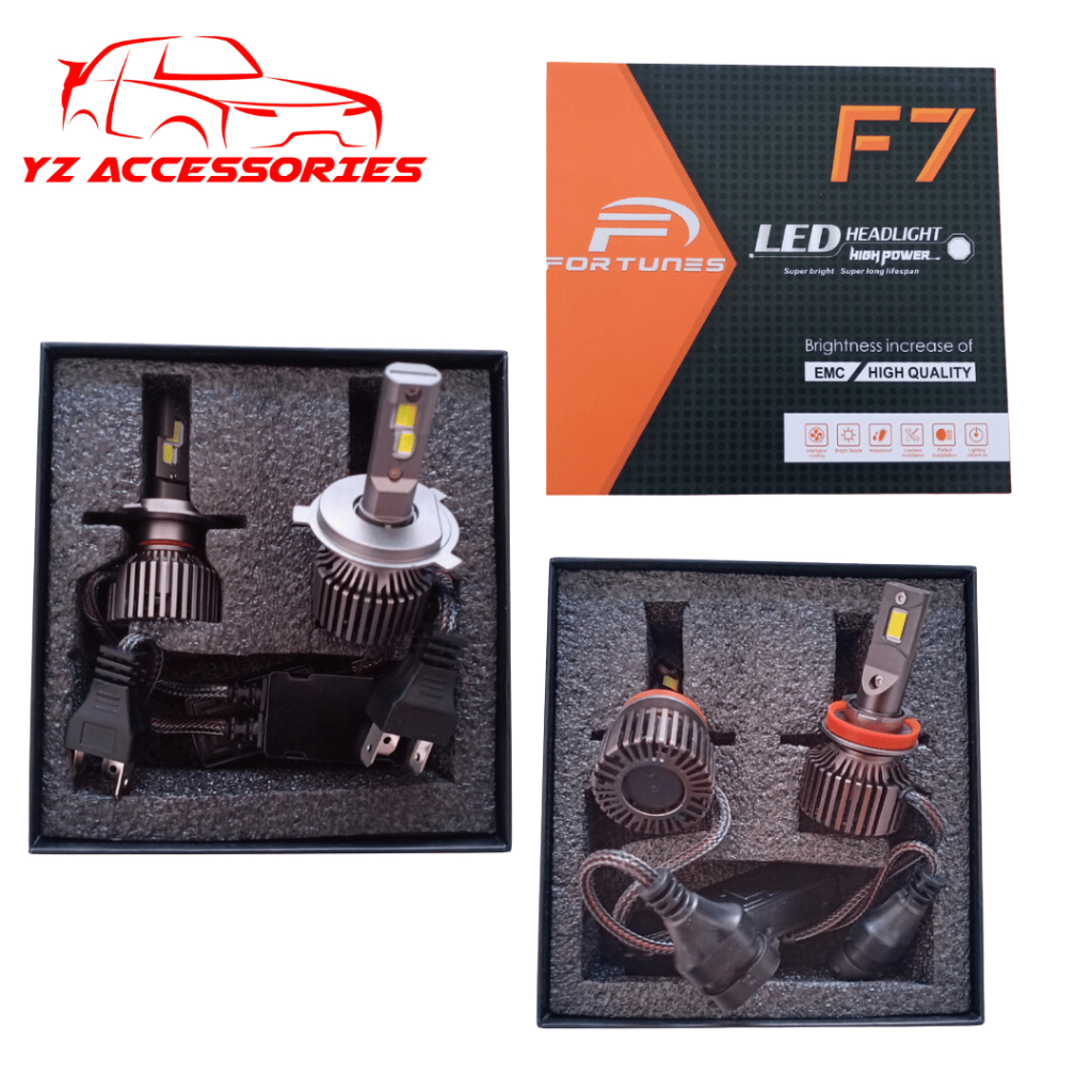 Jual Lampu Led Mobil 3 Warna Fortunes F7 Turbo Led H4 H11 HB3 9005 HB4 ...