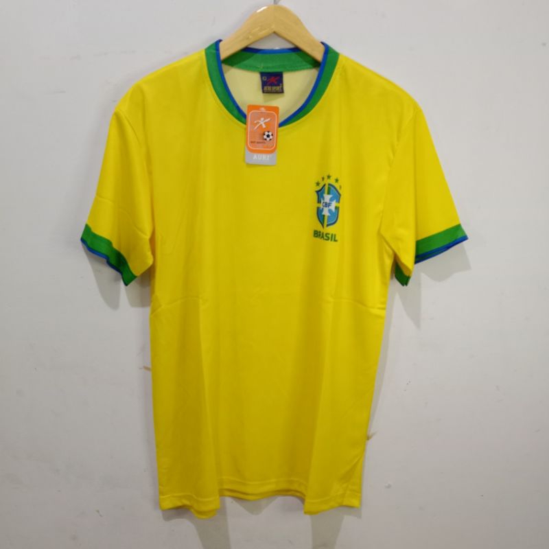 Jual JERSEY TIMNAS BRAZIL KUNING HOME | Shopee Indonesia