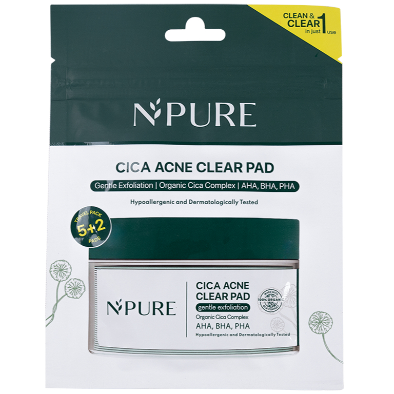 Jual N'PURE NPURE Cica Clear Pad // Licorice Light Up Brightening Pad ...