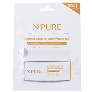 Jual N'PURE NPURE Cica Clear Pad // Licorice Light Up Brightening Pad ...