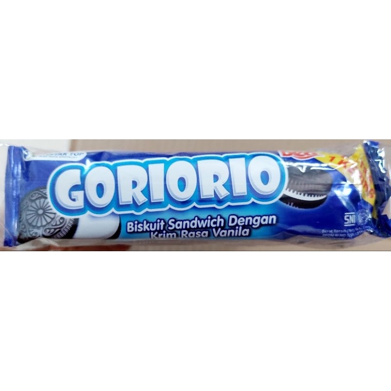 Jual Goriorio Biskuit Sandwich rasa Vanilla dan Cokelat 23gr x 10pcs ...