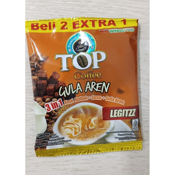 Jual Top Coffee Gula aren Legitz Varian baru 1renceng isi 15 Sachet ...