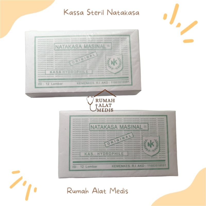 Jual Box Kecil Kassa Steril Natakasa 16cm x 16cm isi 12 Pcs / Kasa ...