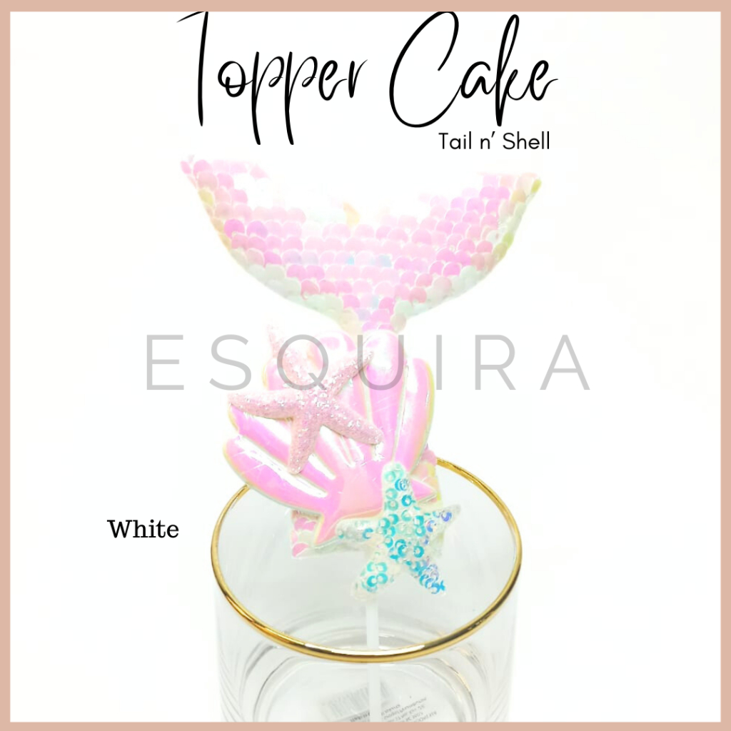 Jual Topper Cake Tail n Shell / Hiasan Kue Mermaid Kerang TC-TS ...
