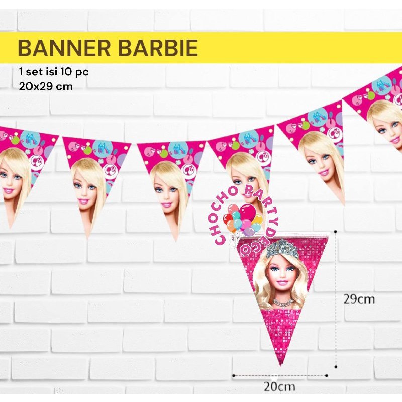 Jual Banner BARBIE / Bunting Flag Barbie Ken | Shopee Indonesia