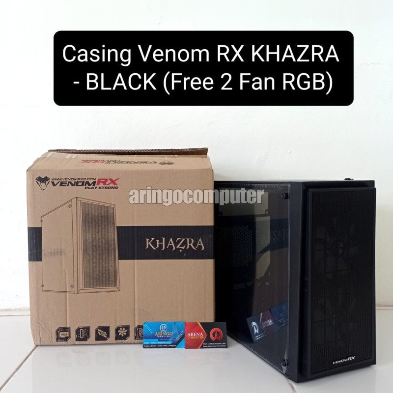 Jual Casing Venom RX KHAZRA - BLACK (Free 2 Fan RGB) | Shopee Indonesia