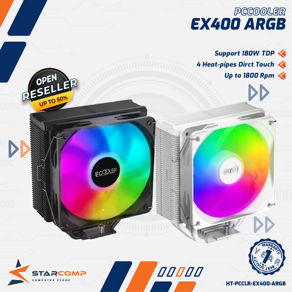 Jual PCCOOLER PALADIN EX400 ARGB CPU COOLER HEATSINK PC COOLER EX 400 | Shopee Indonesia