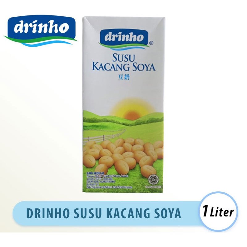 Jual Drinho soya bean milk susu kacang soya 1L 1liter 1 liter | Shopee ...