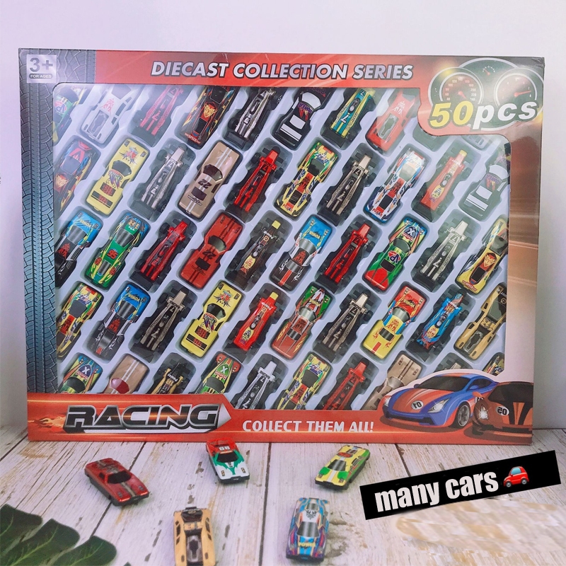 Jual Model Mobil Balap Kecil Set Kotak 50 pcs Mainan Anak Mobil Mini ...