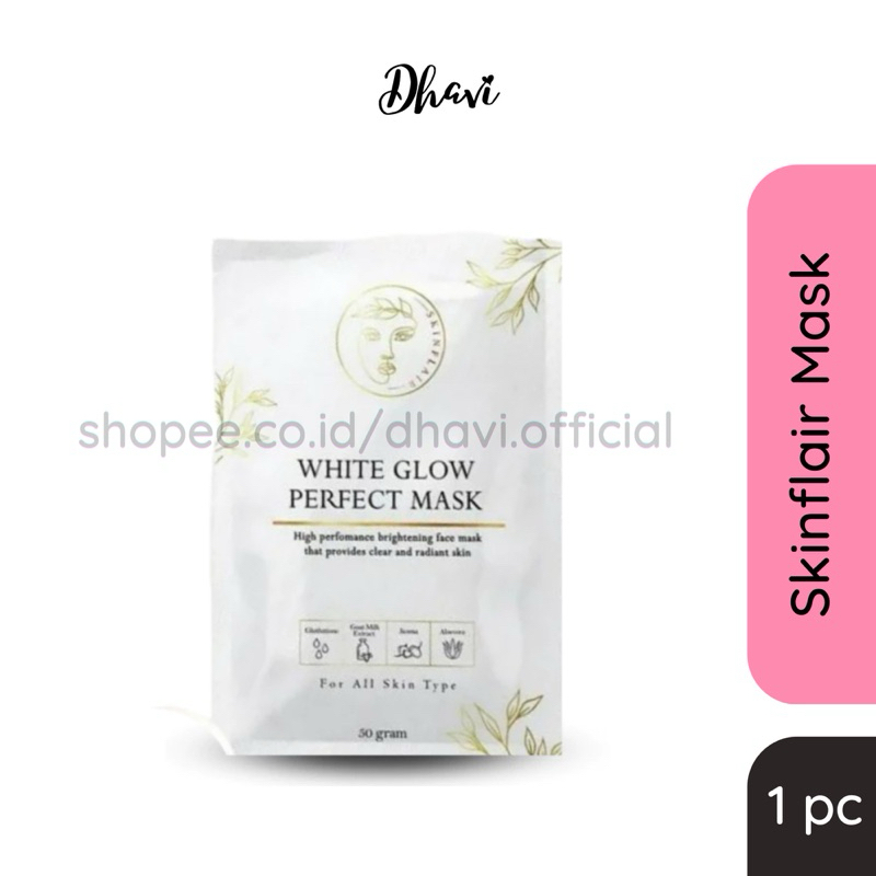 Jual SKINFLAIR Masker Wajah White Glow Perfect Face Mask Skin Flair ...