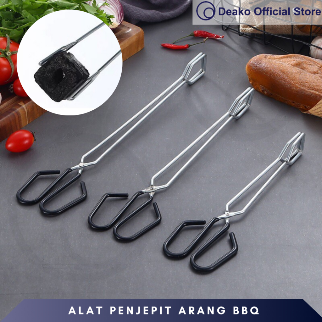 Jual Alat Penjepit Arang BBQ Bahan Stainless Steel | Shopee Indonesia