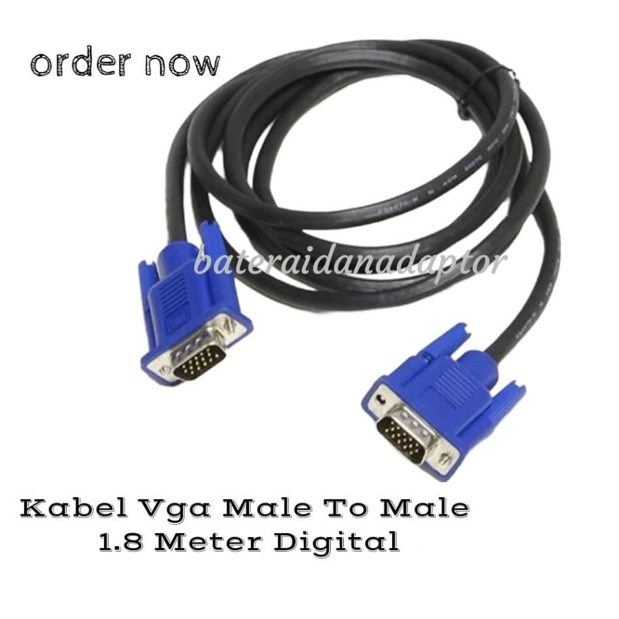 Jual Kabel Vga Male To Male 1.8 Meter Digital | Shopee Indonesia