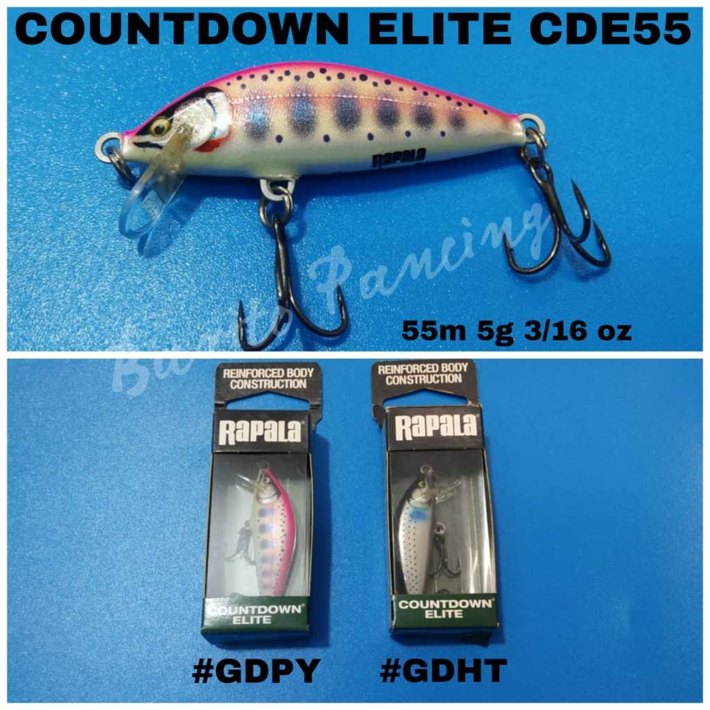 Jual Umpan Mancing RAPALA Countdown elite CDE 55 / 55mm 5g 3/6 oz | Shopee Indonesia