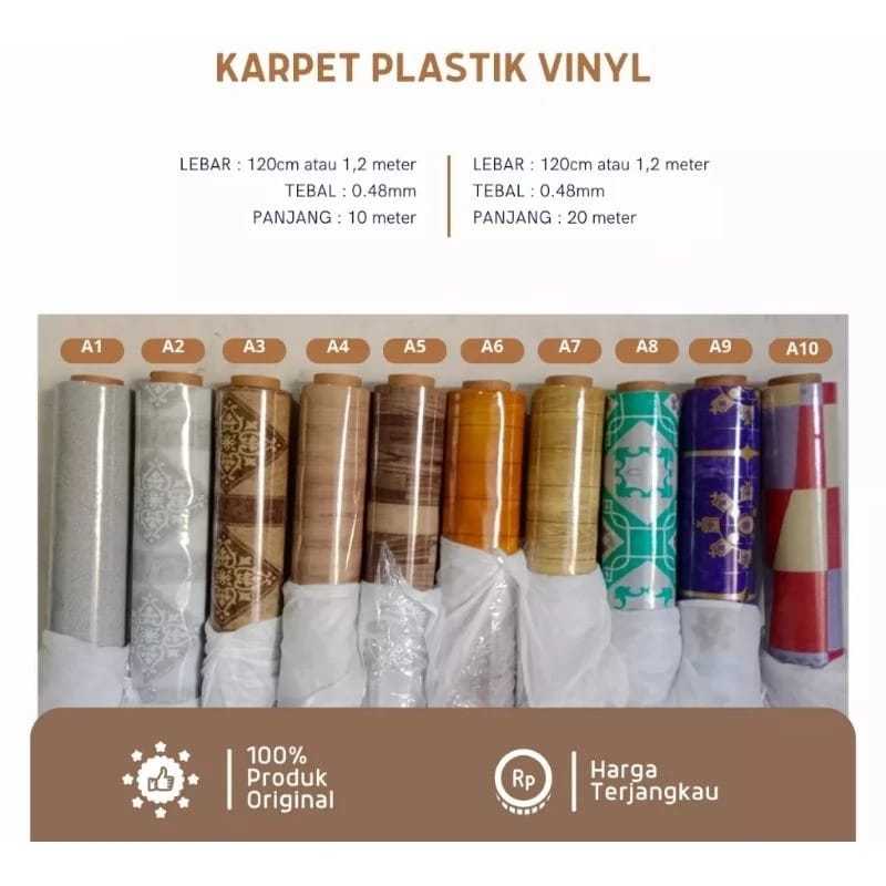 Jual MORITA Karpet Plastik Vinyl 1 ROLL Tebal Untuk Alas Meja dan Lantai | Shopee Indonesia